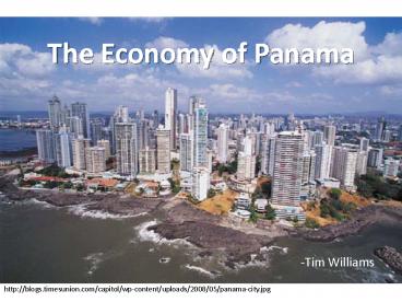 The Economy of Panama presentation | free to view