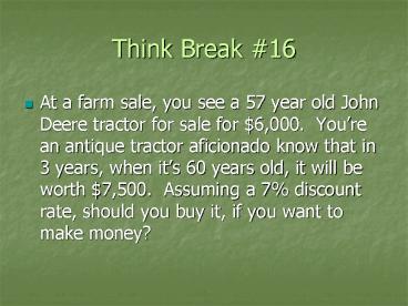 PPT – Think Break PowerPoint presentation | free to view - id: 3e836-MzUyZ