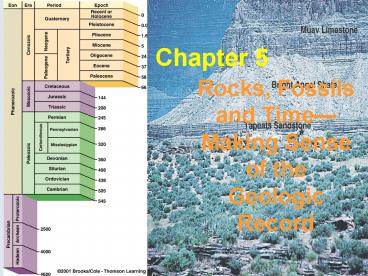 Rocks, Fossils and Time Making Sense of the Geologic Record ...