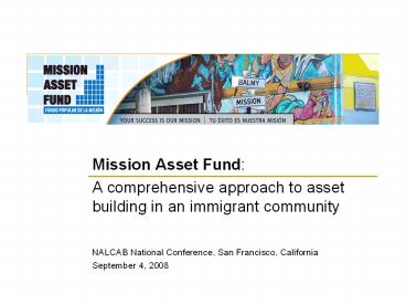 PPT – Mission Asset Fund: PowerPoint presentation | free to view - id ...