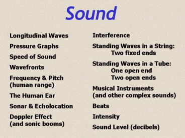 Sound presentation | free to view