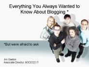 PPT – Blogging – Everything About it PowerPoint presentation | free to ...