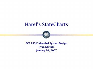 Harels StateCharts presentation | free to view