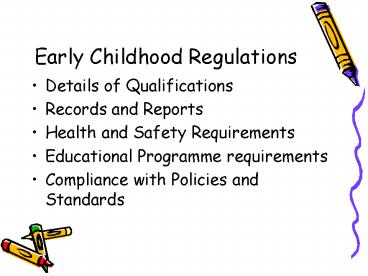 Early Childhood Regulations presentation | free to view