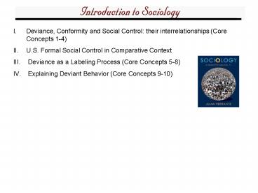 PPT – Deviance, Conformity and Social Control: their interrelationships ...