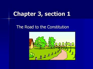 Chapter 3, section 1 presentation | free to view