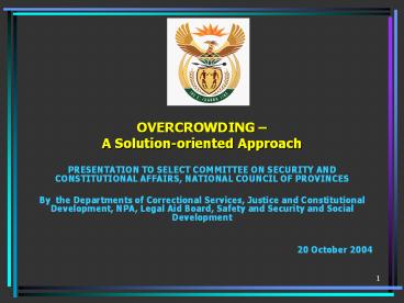 PPT – OVERCROWDING PowerPoint presentation | free to download - id ...