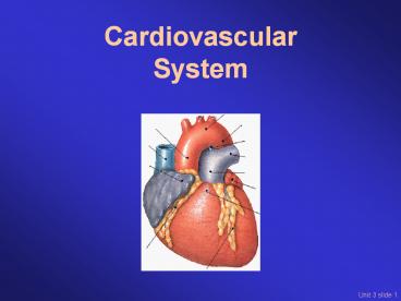Cardiovascular System presentation | free to view