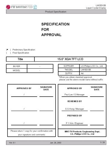 PPT – SPECIFICATION PowerPoint presentation | free to view - id: 429f9 ...