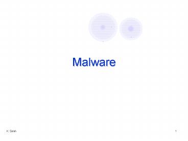 PPT – Malware PowerPoint presentation | free to view - id: 42e0b-ZDc1Z