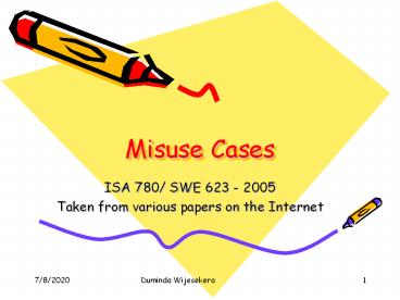 Misuse Cases presentation | free to download