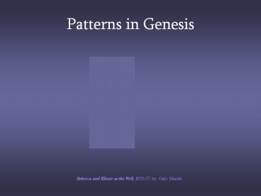 PPT – Patterns in Genesis PowerPoint presentation | free to download ...