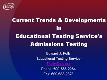 PPT – Current Trends PowerPoint presentation | free to view - id: 465cc ...