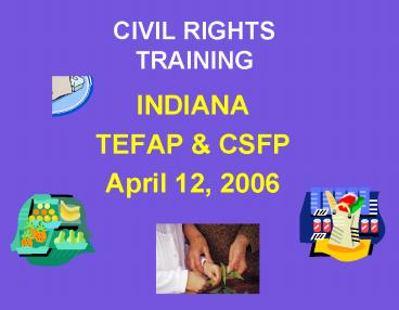 CIVIL RIGHTS TRAINING presentation | free to view