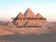 PPT – History of Mathematics PowerPoint presentation | free to download ...