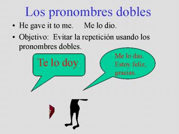 PPT – Los pronombres dobles PowerPoint presentation | free to view - id ...