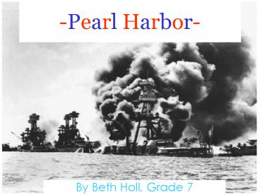 Pearl Harbor presentation | free to view