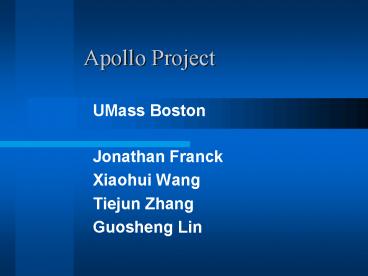 Apollo Project presentation | free to download