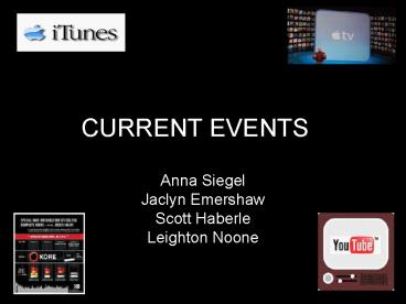 CURRENT EVENTS presentation | free to view