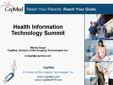 An overview of CapMed presentation | free to download