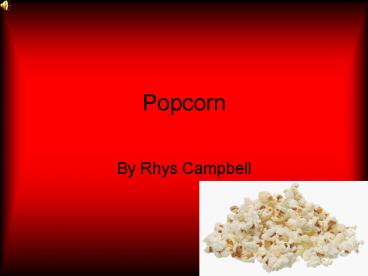 Popcorn presentation | free to view