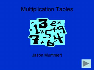 Multiplication Tables presentation | free to view