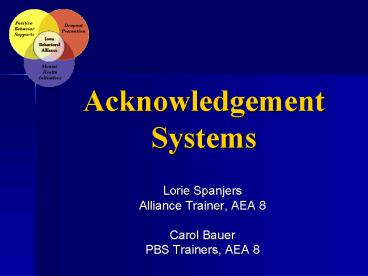 PPT – Acknowledgement Systems PowerPoint presentation | free to view ...