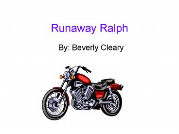 PPT – Runaway Ralph PowerPoint presentation | free to view - id: 51116 ...