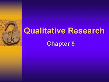 PPT – Qualitative Research PowerPoint presentation | free to view - id ...