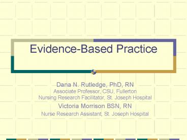 EvidenceBased Practice presentation | free to view