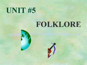 FOLKLORE presentation | free to view