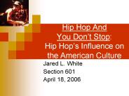 PPT – Women and Their Influence in the Hip Hop Culture PowerPoint ...