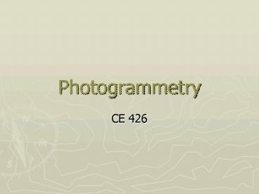Photogrammetry presentation | free to view