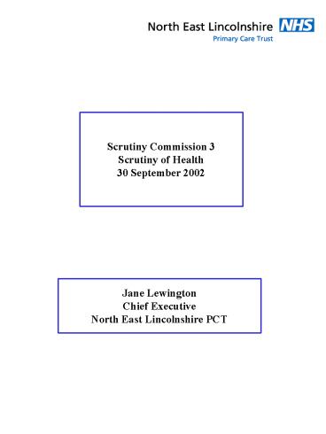 Structure of the NHS presentation | free to view