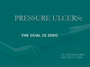 PPT – PRESSURE ULCERS: PowerPoint presentation | free to view - id ...