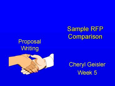 Sample RFP Comparison presentation | free to view