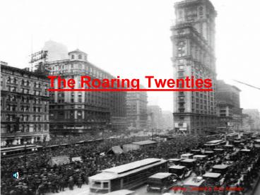 PPT – The Roaring Twenties PowerPoint presentation | free to view - id ...