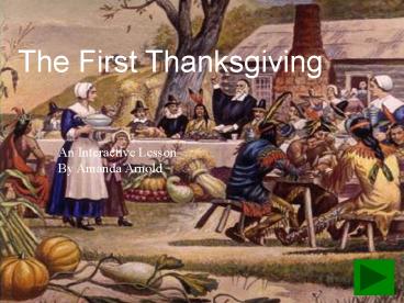 The First Thanksgiving presentation | free to view