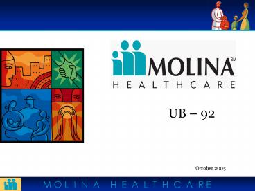 TR595Molina Healthcare, Inc', UB92 Billing Presentation presentation ...