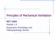 PPT – Principles of Mechanical Ventilation PowerPoint presentation ...