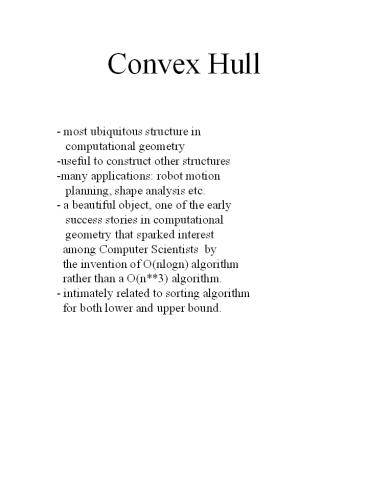 Convex Hull presentation | free to download