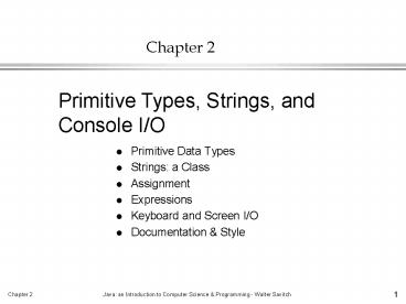 PPT – Primitive Data Types PowerPoint presentation | free to download - id: 58486-ZDc1Z