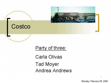Costco presentation | free to view