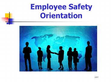 Employee Safety Orientation presentation | free to view
