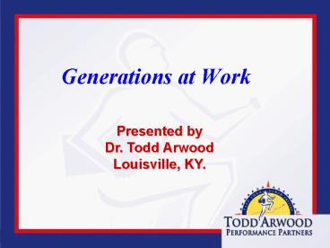Generations at Work presentation | free to view