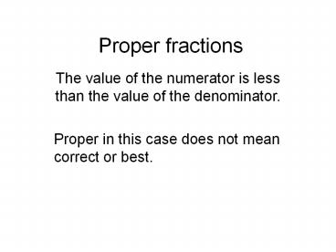 Proper fractions presentation | free to download