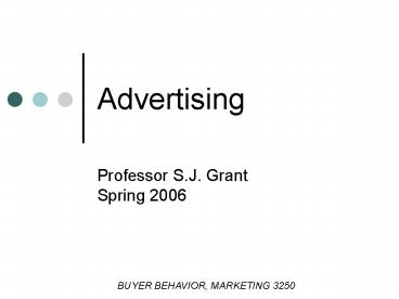 Advertising presentation | free to view