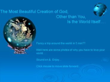 Gods Most Beautiful Creation The Beauty Of God's Creation: Finding