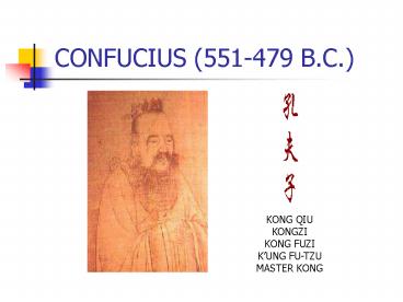 CONFUCIUS 551479 B'C' presentation | free to view