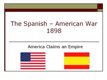 The Spanish presentation | free to view